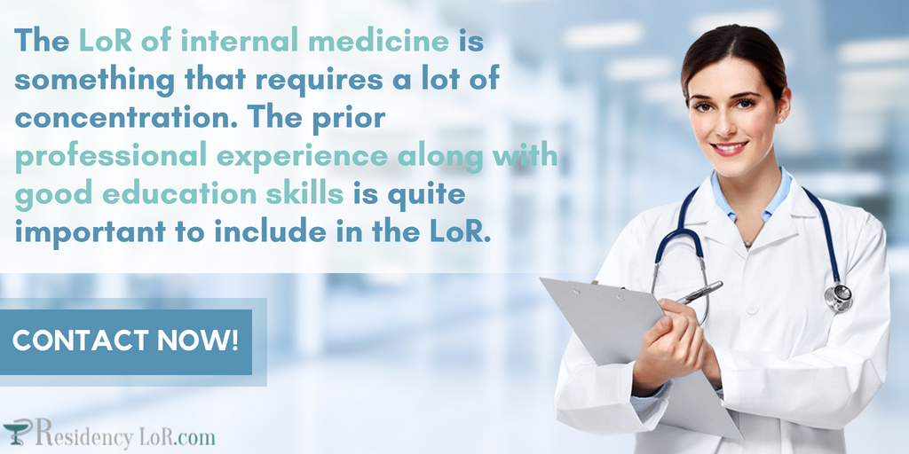 Sample Letter of Recommendation for Internal Medicine Residency Sample Letter of Recommendation for Internal Medicine Residency