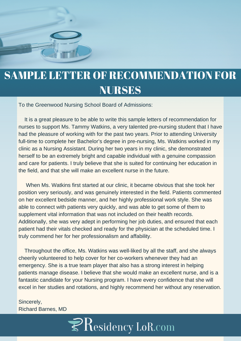Quality Letter Of Recommendation For Future Nurse Quality Letter Of Recommendation For Future Nurse