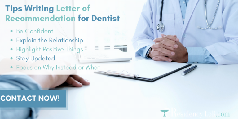 Dental Recommendation Letter—Dental Letter of Recommendation